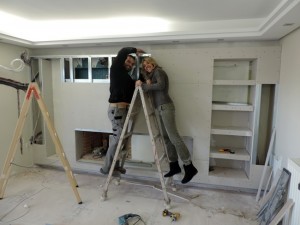 Changing a Wall with an Old Fashion Fireplace - Elena Arsenoglou ...